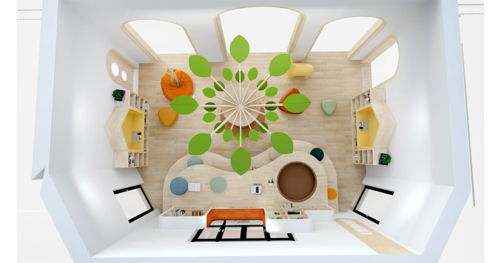 Saudi Preschool Cozy Reading Corner Design
